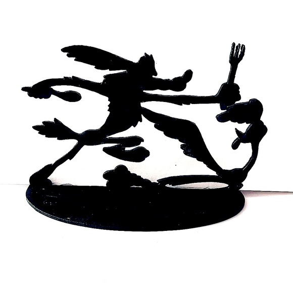 Warner Bros. | Art | Wile E Coyote Road Runner Laser Cut Metal ...